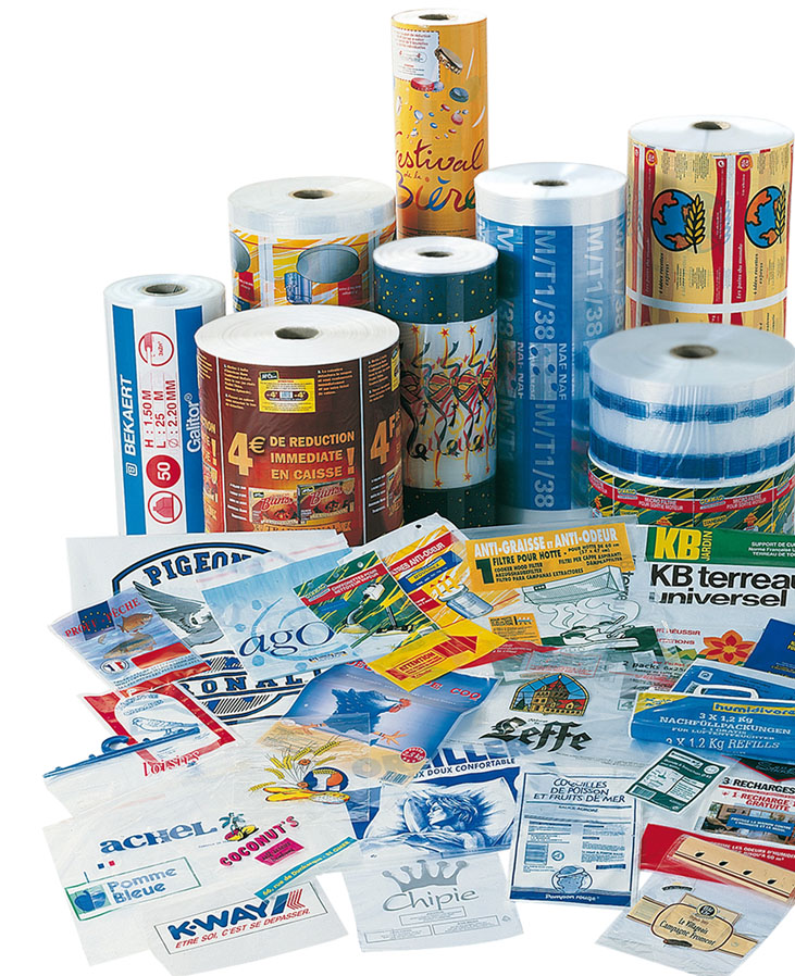 Films plastique imprimés pour emballages alimentaires